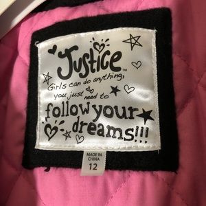 Justice | Jackets & Coats | Justice Black Hooded Jacket | Poshmark